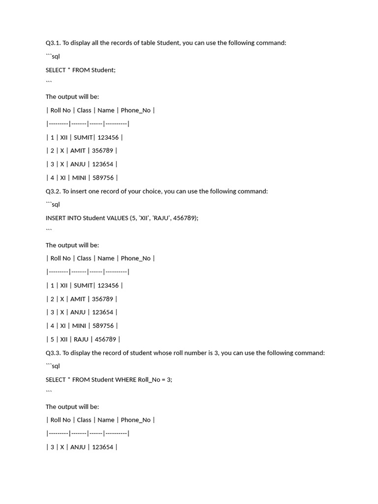 Practical Questions Class X SA-1SOLUTIONS | PDF