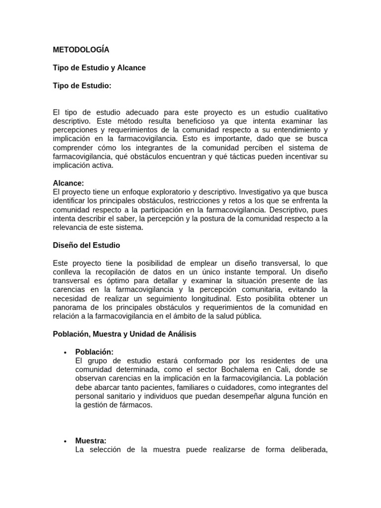 Propuesta Metodologica | PDF | Metodología de encuesta | Estadísticas