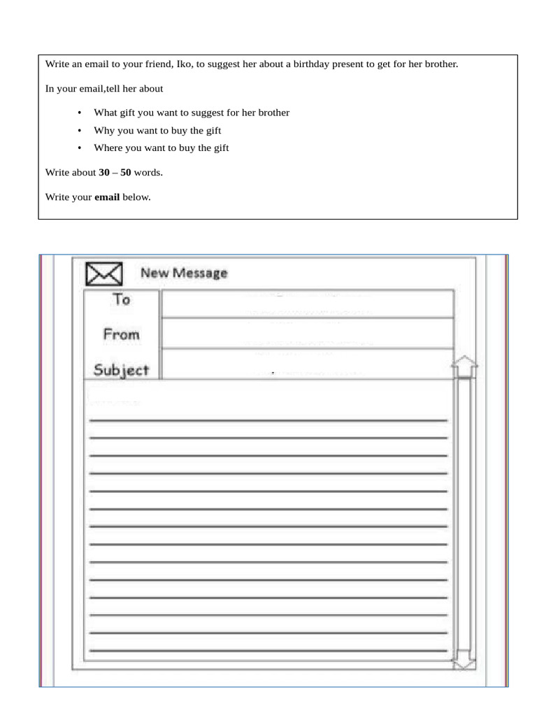 Email Writing Template | PDF | Games & Activities