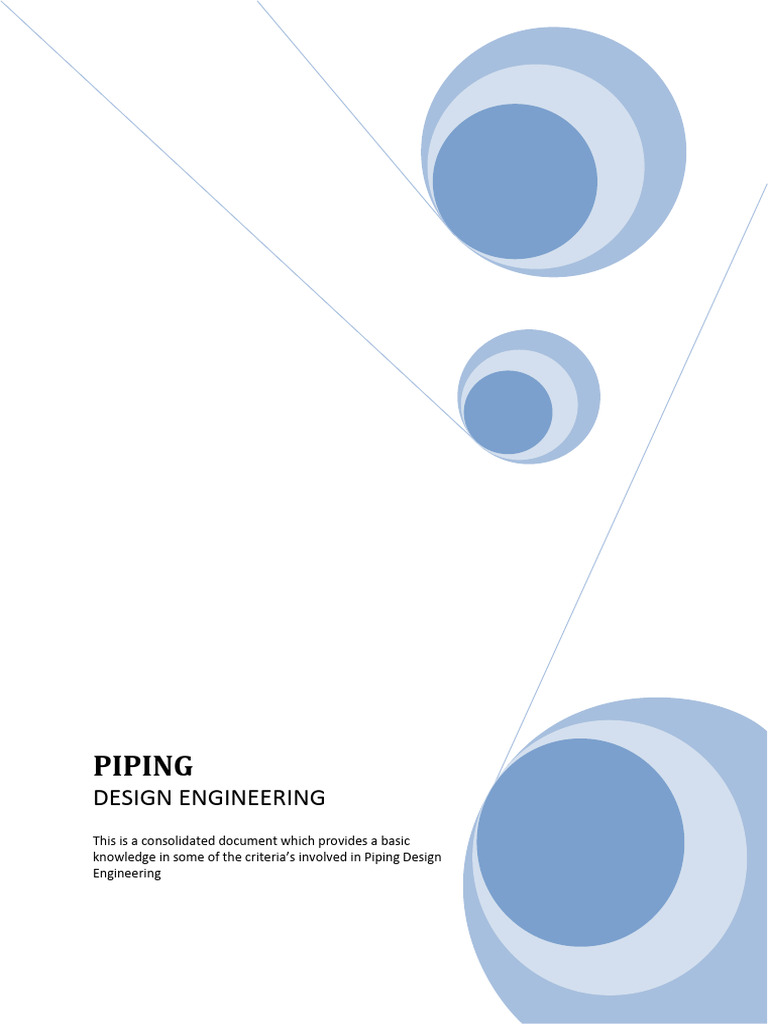 Piping Design Engineering Basics | PDF | Pipe (Fluid Conveyance ...