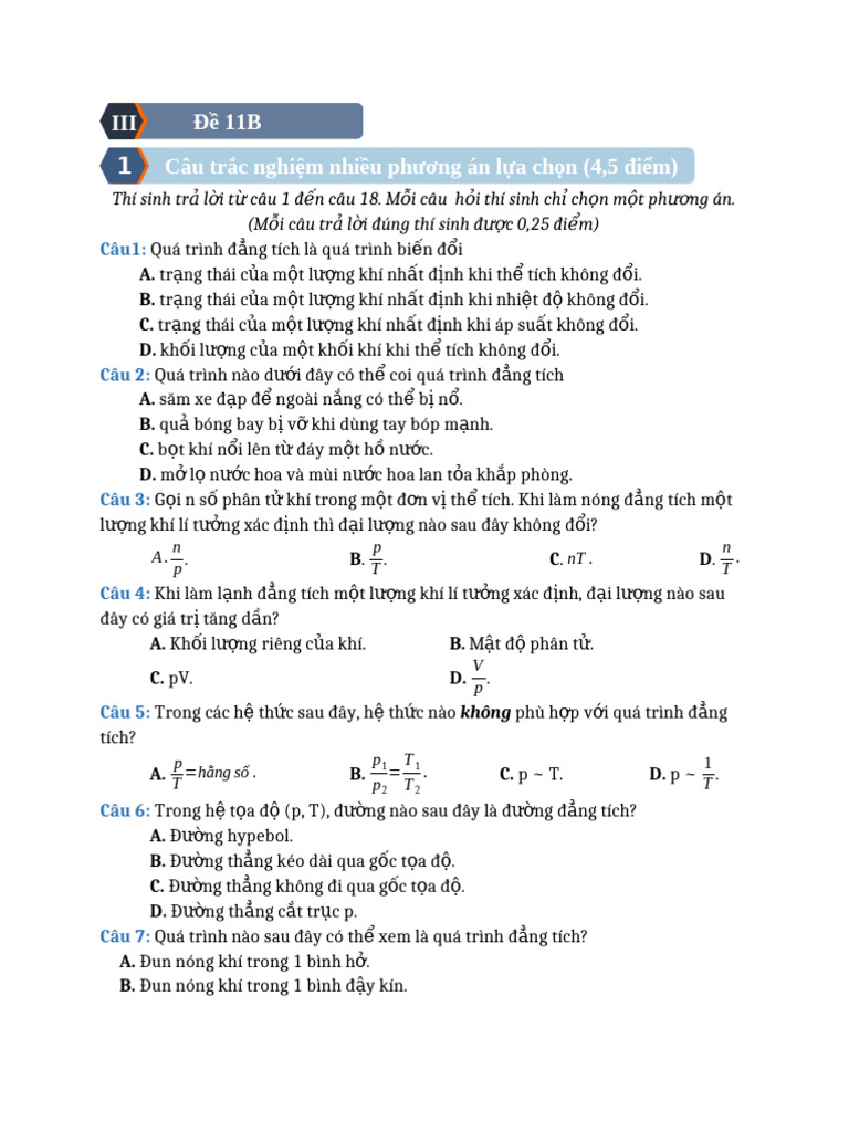 ĐỀ 11B | PDF