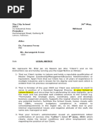 Reply To Legal Notice Format | PDF