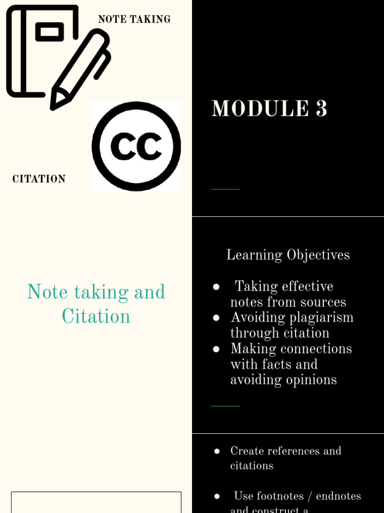Research - Module 3 | PDF | Citation | Note (Typography)