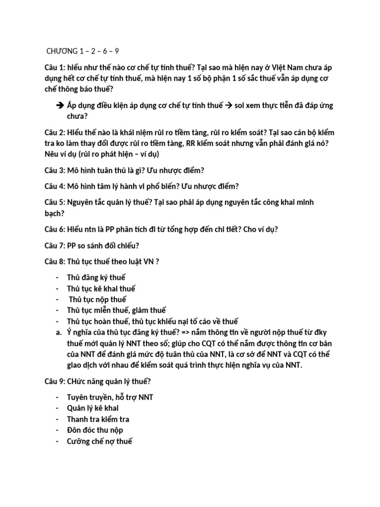 TÓM GỌN QLT NHA (phụ đạo) | PDF