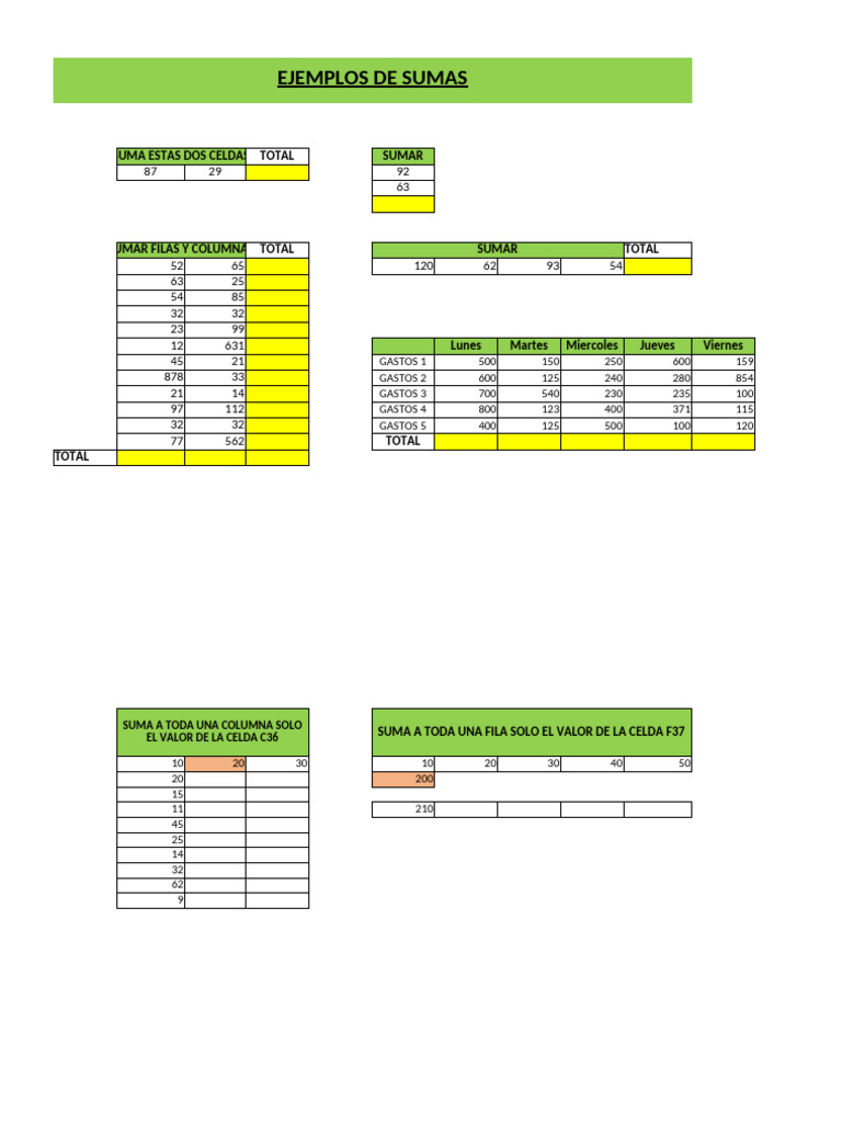 Ejercicio 1 Excel | PDF