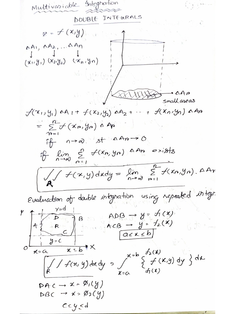 Multivariate Calculus Integration | PDF