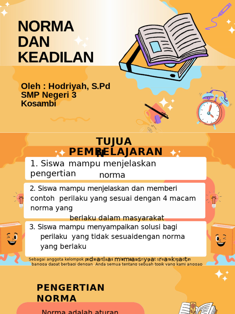 Materi Norma dan Keadilan Kelas 7 | PDF | Gaya Hidup