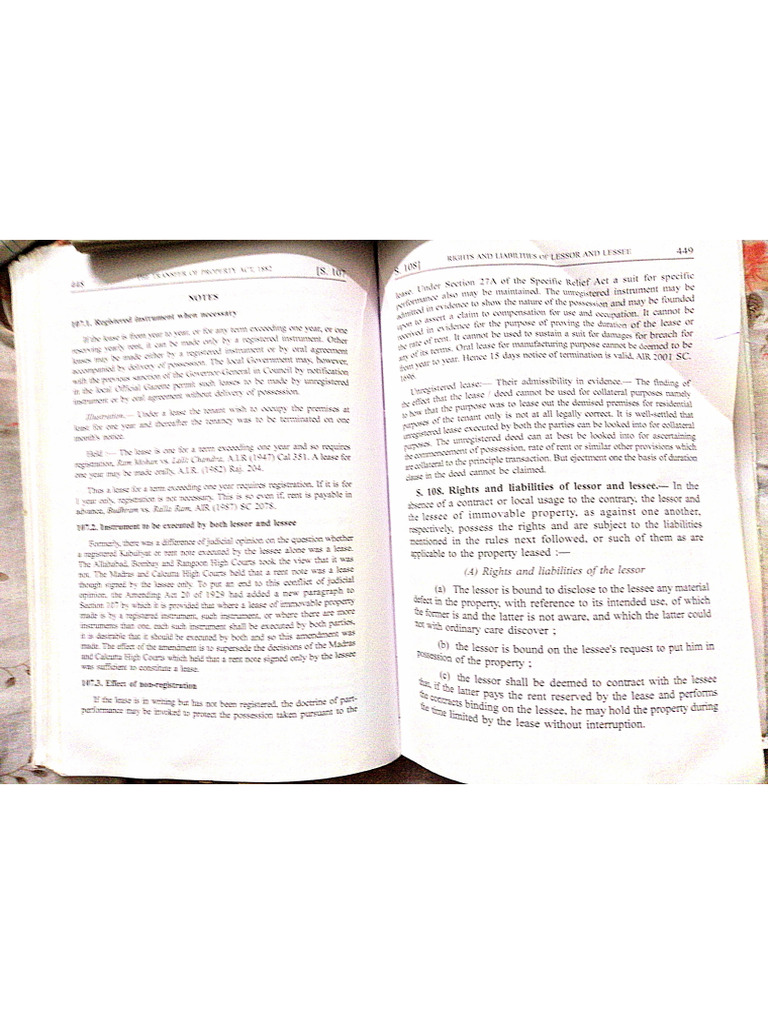 Rights and Liabilities of Lessor and Lessee | PDF