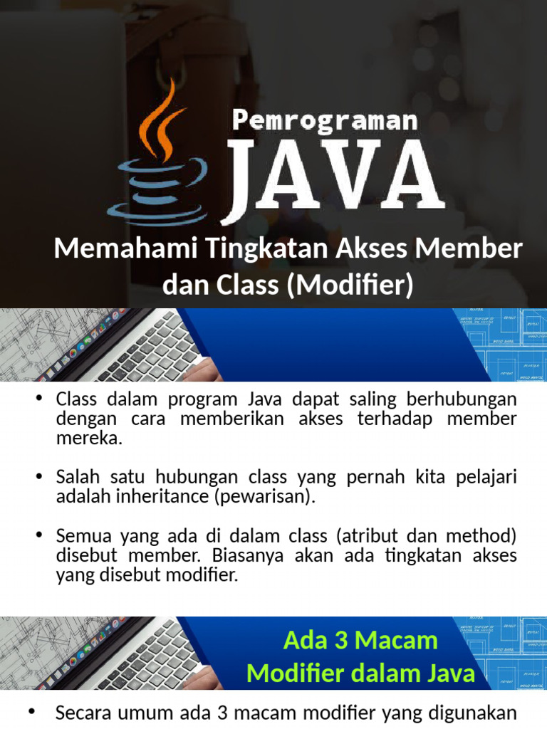 Tingkatan Akses Member dalam Java | PDF
