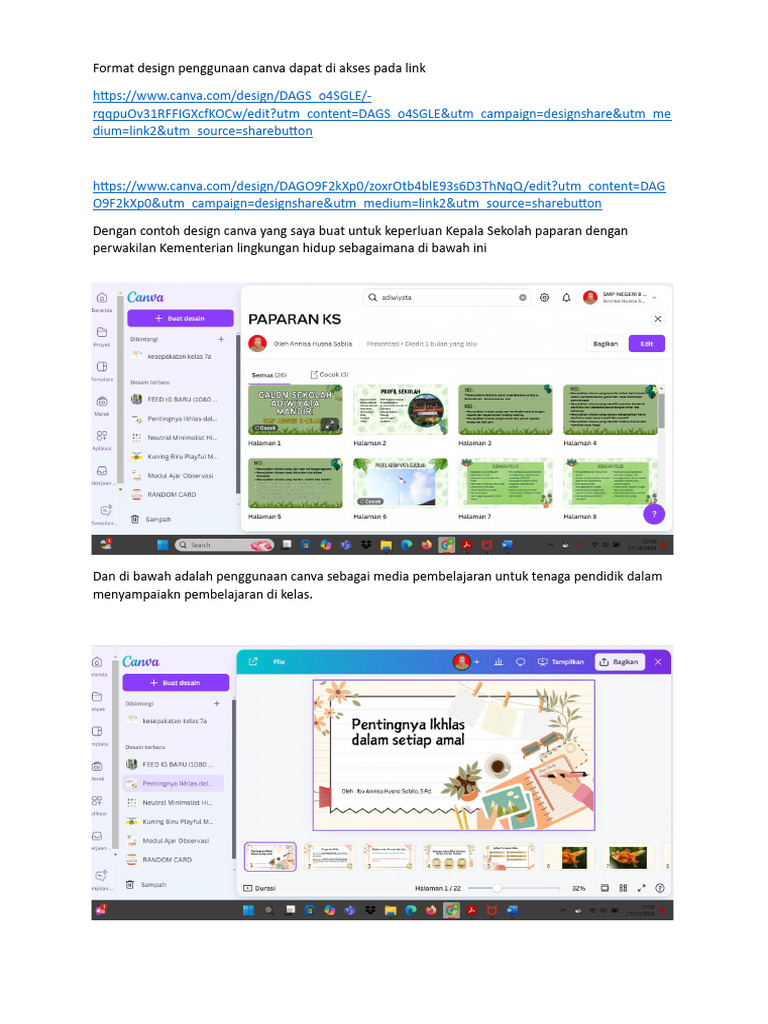 Format Desain Canva untuk Media Sosial | PDF