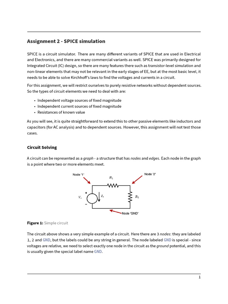 INSTRUCTIONS | PDF | Electrical Network | Spice