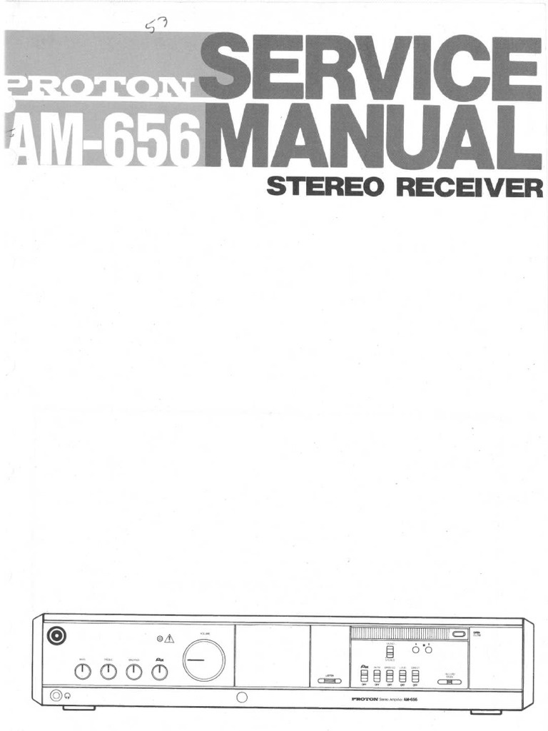 Service Manual Proton AM 656 | PDF