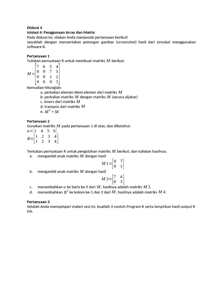Diskusi 4 - SATS4111 Komputer 1 | PDF | Komputer