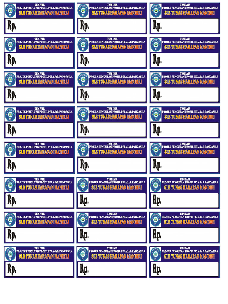 Label Harga | PDF
