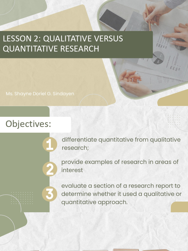 Qualitative vs Quantitative Research Guide | PDF | Qualitative Research ...