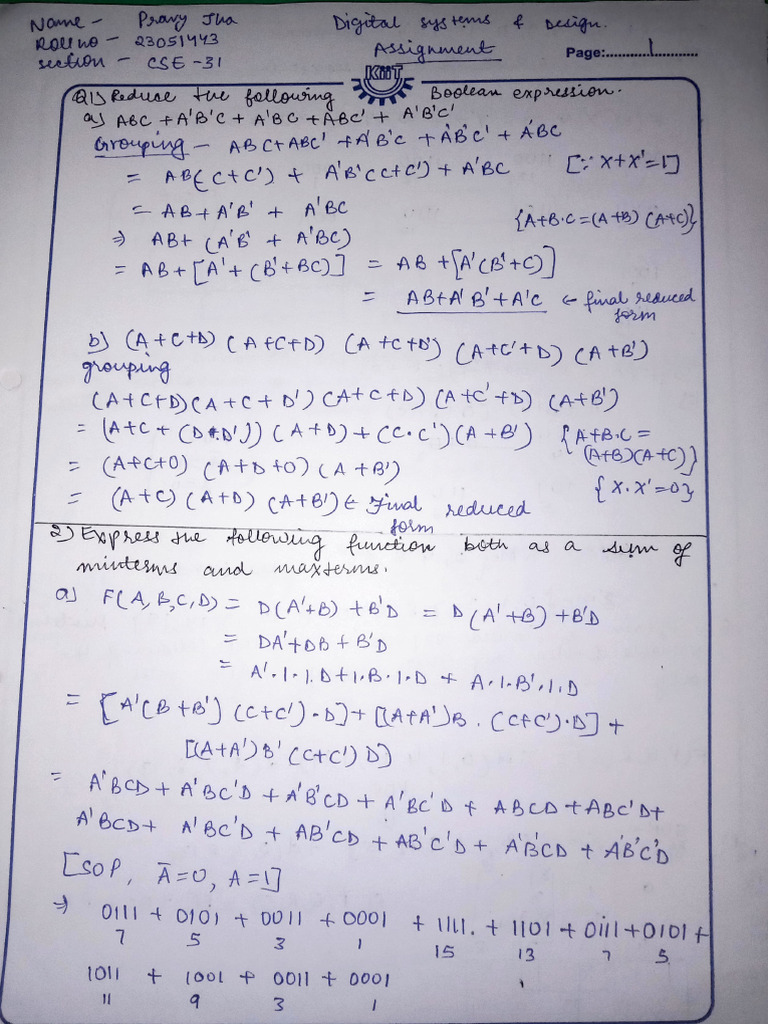 DSD Assignment | PDF