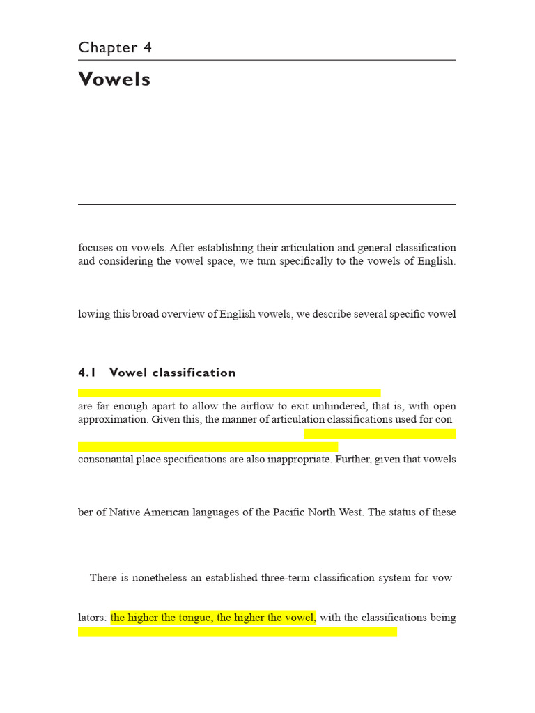1-Introducing Phonetics and Phonology-Vowels | PDF | Vowel | English ...