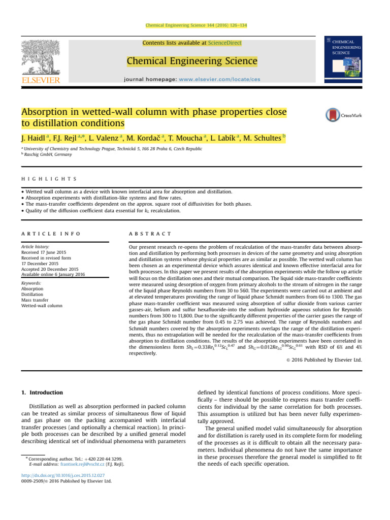 Haidl 4.3.1 & 4.3.2 WWC | PDF | Reynolds Number | Mass Transfer