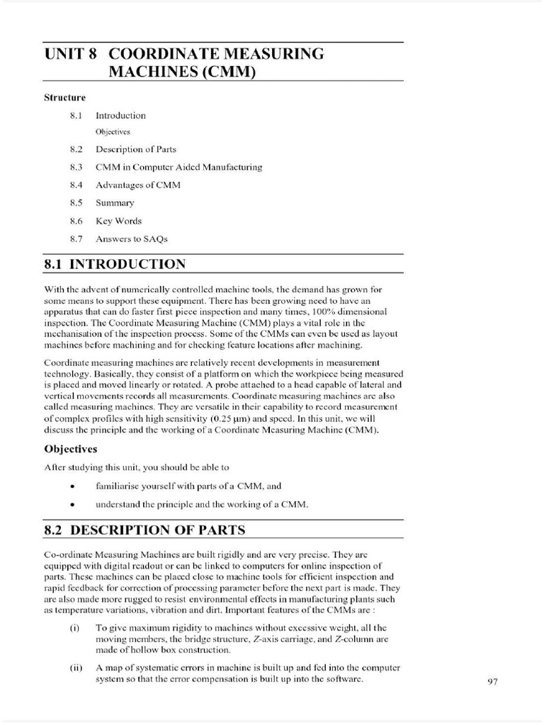 Study of CMM | PDF