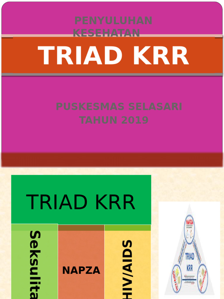 Triad KRR | PDF | Pengembangan Diri | Kesehatan Holistik