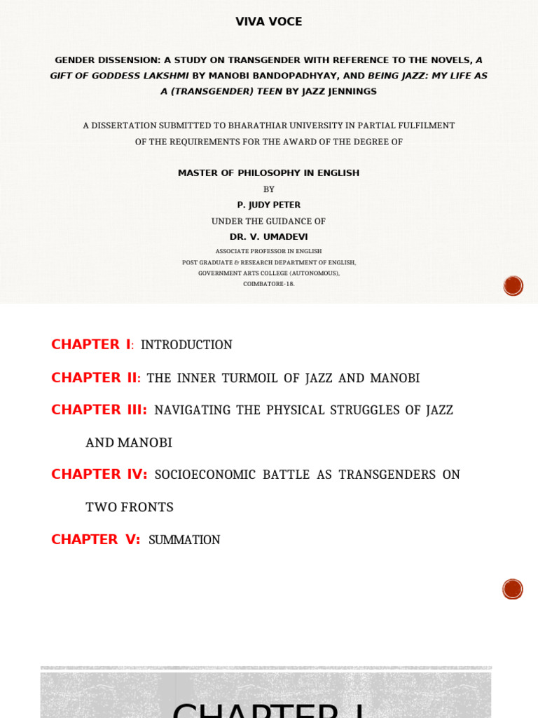 VIVA PPT-converted | PDF | Transgender | LGBTQIA+ Studies