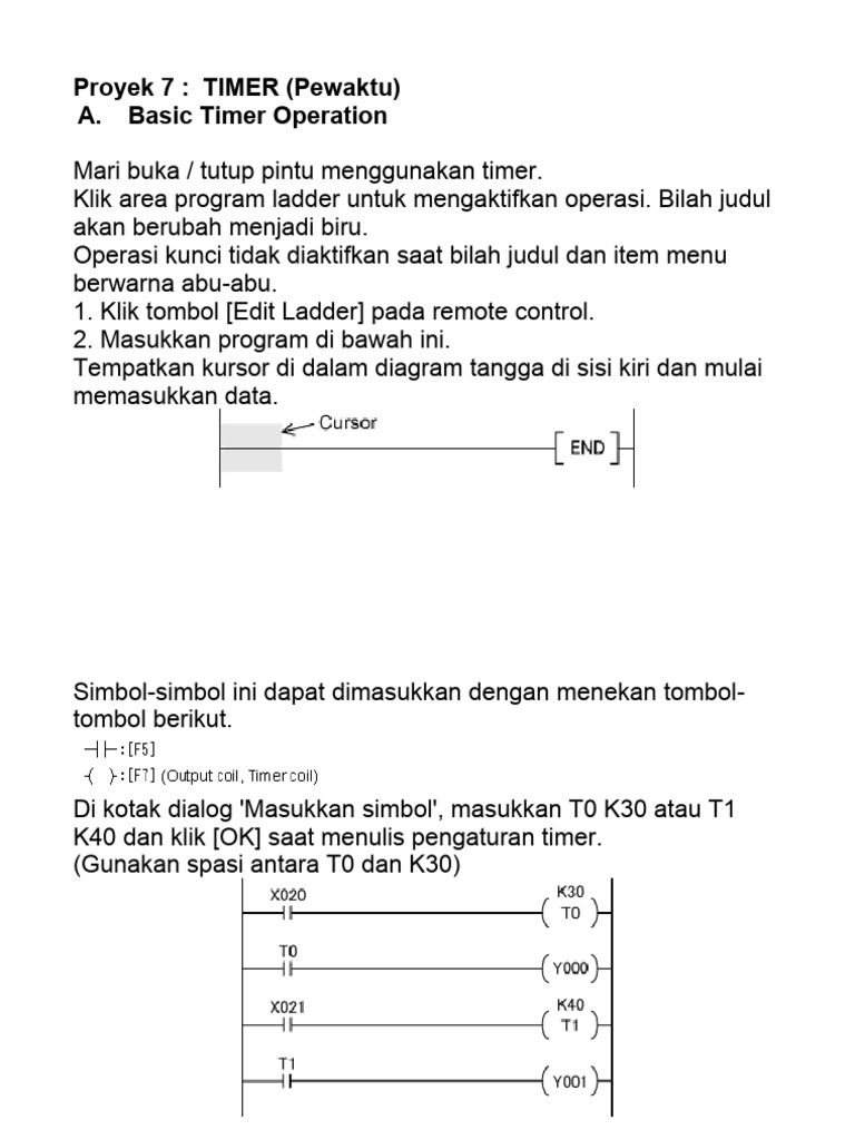 Pertemuan 14 Proyek 7 Simple Program - Basic Timer Operation | PDF