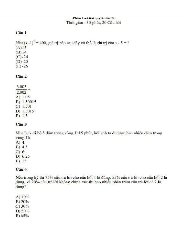 GMAT Test | PDF