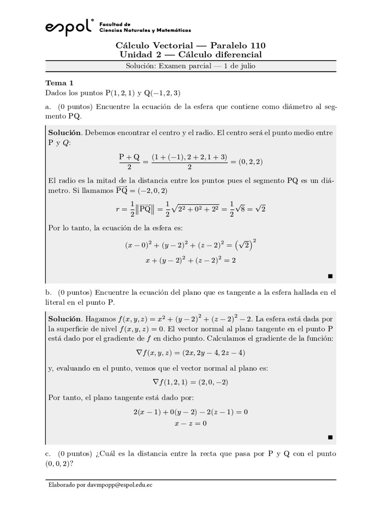 2024 PAO I CV EX1 Solución | PDF | Degradado | Derivado