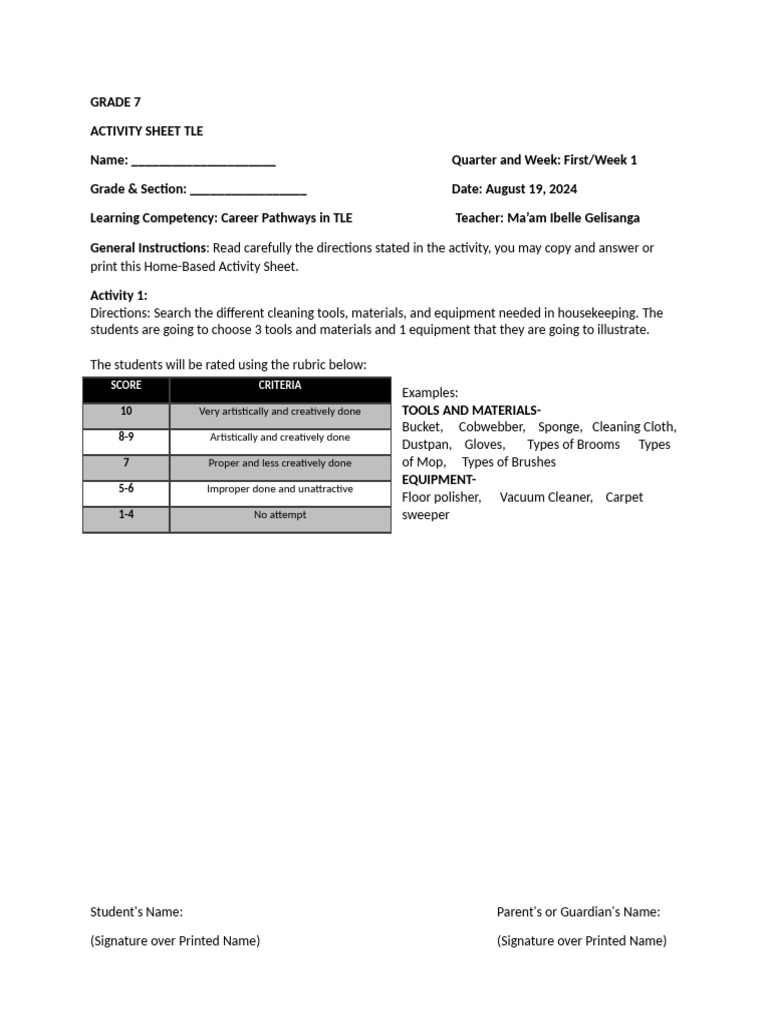 Asychronus Activity Tle 7 | PDF