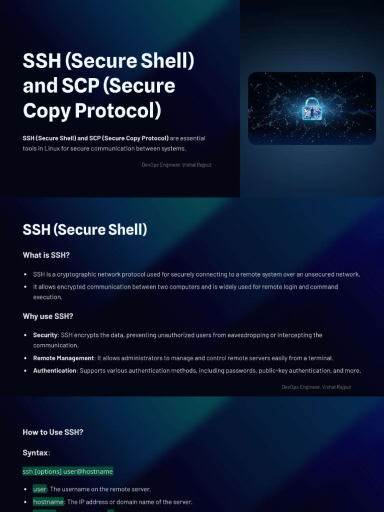 SSH & SCP | PDF