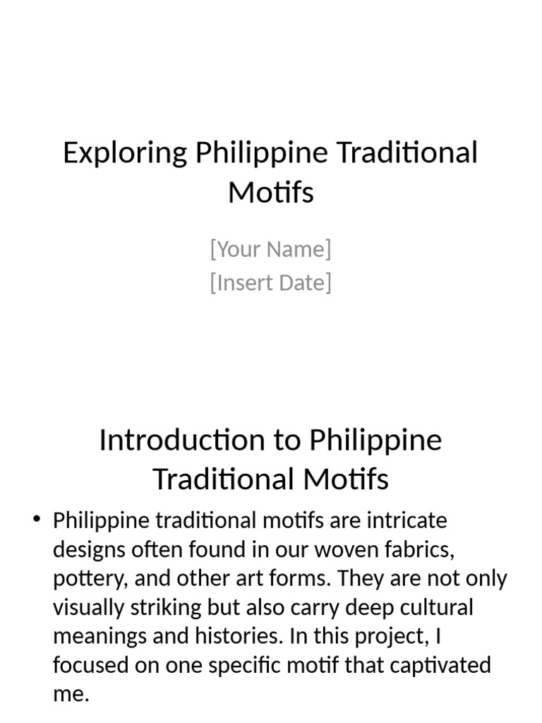 Philippine Traditional Motifs Explained | PDF | Art