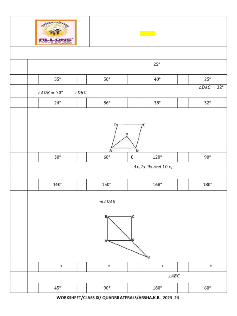 Quadrilateral | PDF | Rectangle | Euclidean Plane Geometry