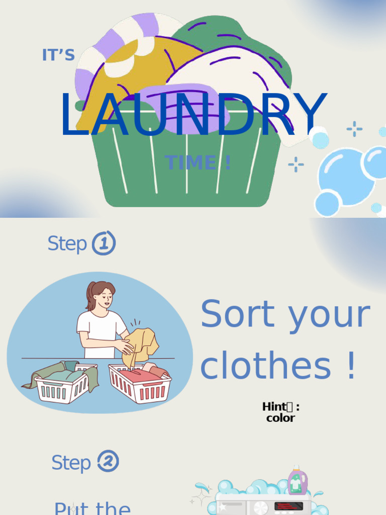 Laundry Process | PDF | Cooking, Food & Wine