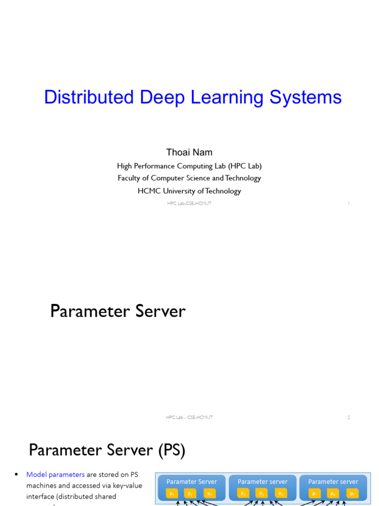 Ch12 - Distributed Deep Learning | PDF | Deep Learning | Computer Cluster