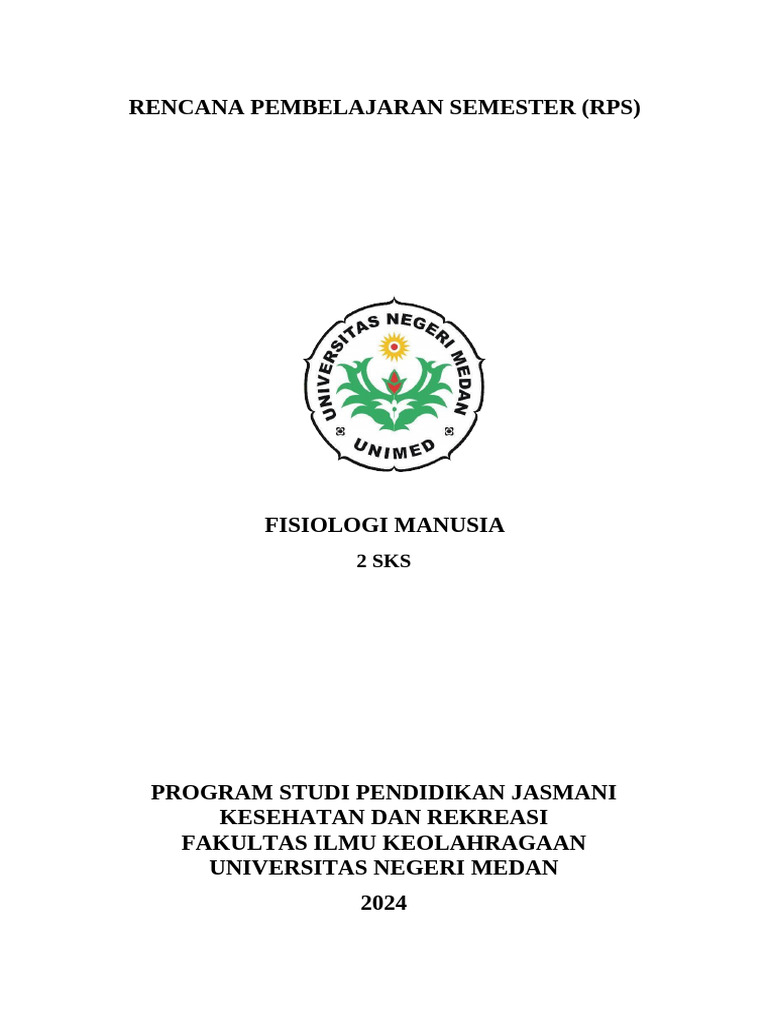 RPS Fisiologi Manusia PJKR 2024 | PDF