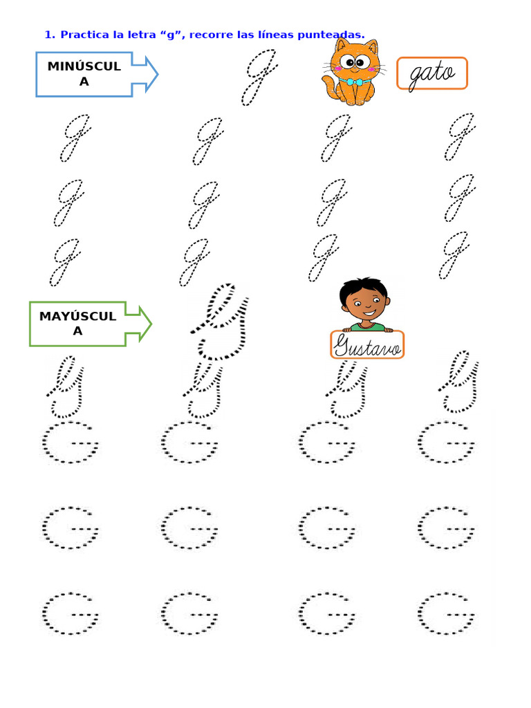Ficha Letra G | PDF