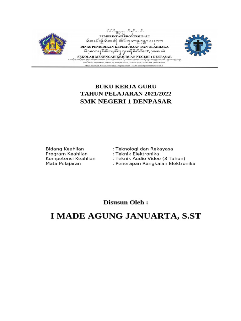 Buku Kerja 1 - Agung Januarta | PDF