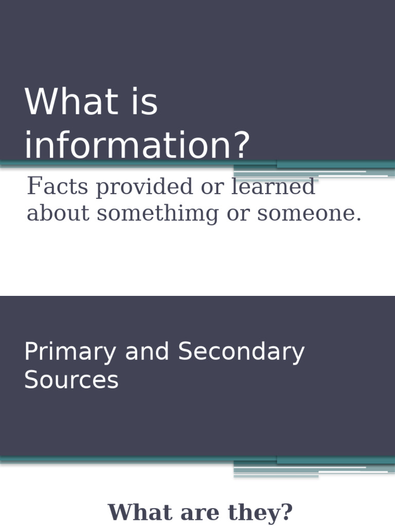 Understanding Primary and Secondary Sources | PDF | Presidents Of The ...