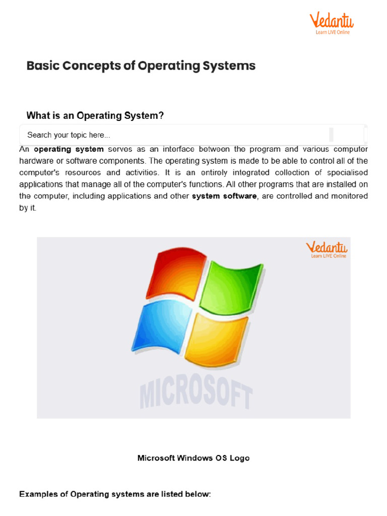 Basic Concepts of Operating Systems | PDF