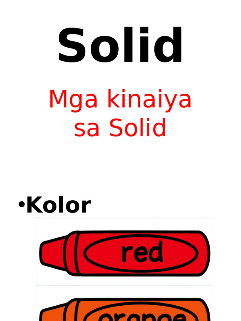 Solid PPT q1w1d1 | PDF