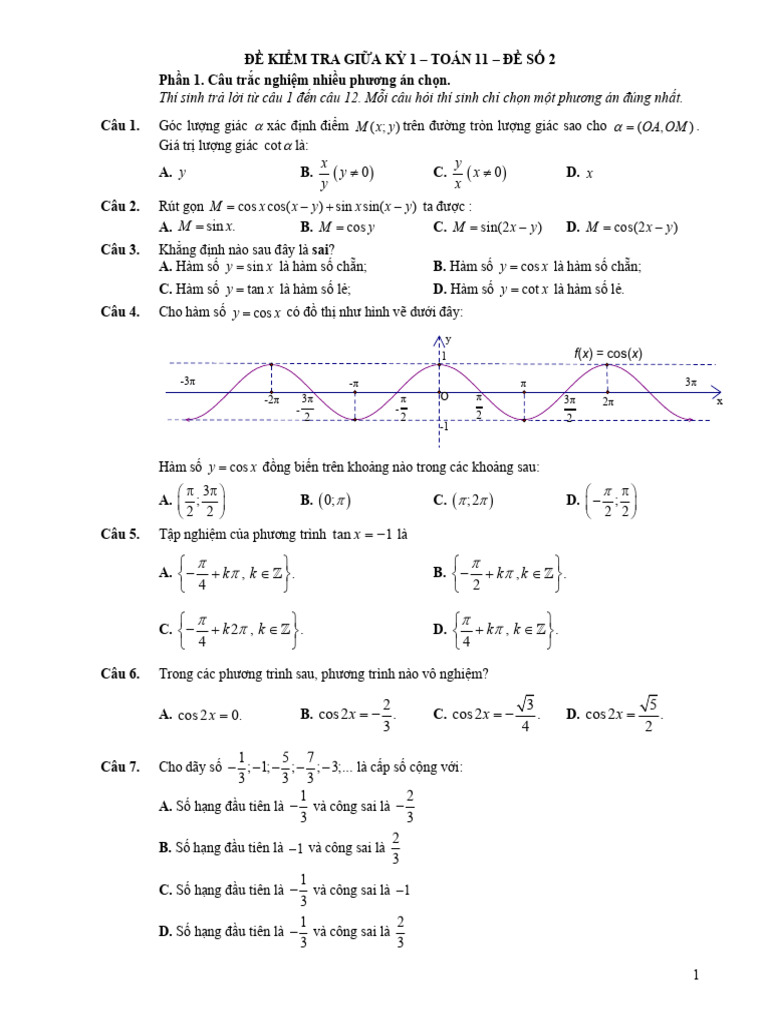 Thu - Gk1-11-De 2 | PDF