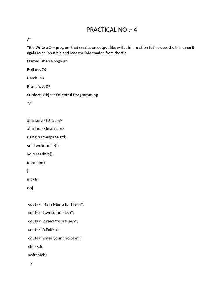 Practical 4 7 | PDF | Boolean Data Type | Computer Programming