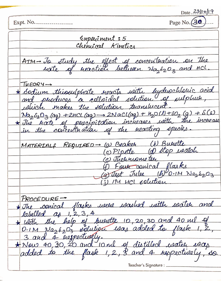 Chem Practicals 5 To 8 Exp | PDF