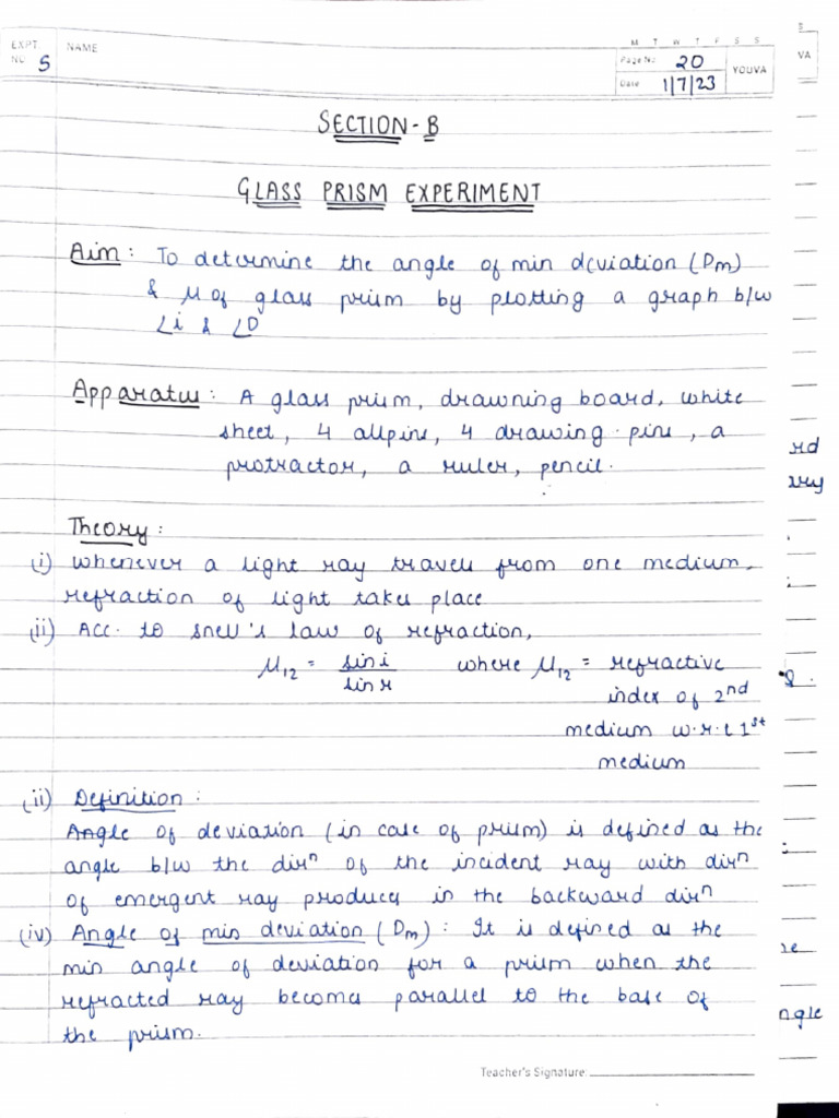 Physics Sec-B Expts | PDF