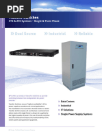 Transfer Switches: STS vs. ATS | PDF | Switch | Power Electronics
