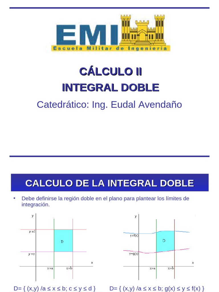 Cálculo de Integrales Dobles en Cálculo II | PDF | Integral | Análisis