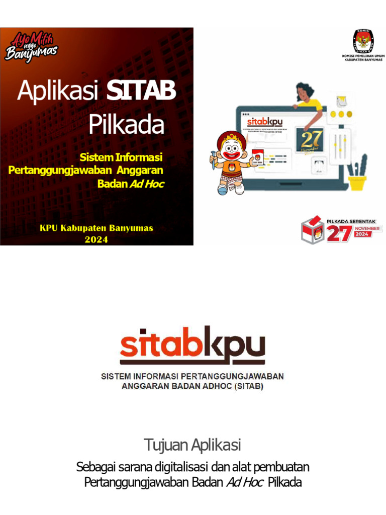 Materi Bimtek SITAB Pilkada 2024 | PDF | Pengelolaan Keuangan & Uang