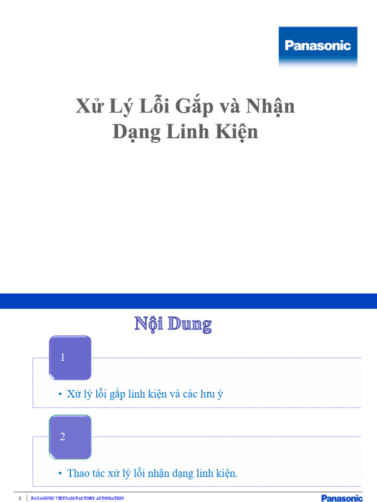 Thao Tac Va Xu Ly Loi Gap Va Nhan Dang Linh Kien | PDF