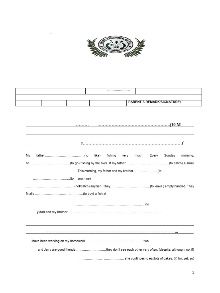 LT Tle Test 1 2024 | PDF