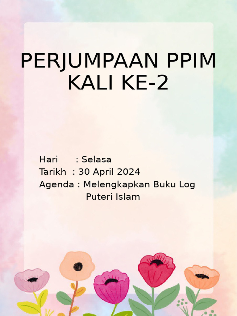 Buku Log Ppim | PDF